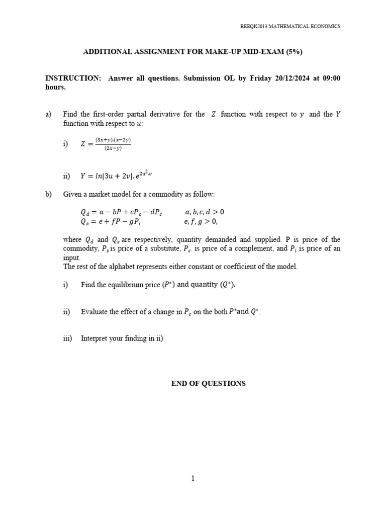 Additional Assignment | PDF
