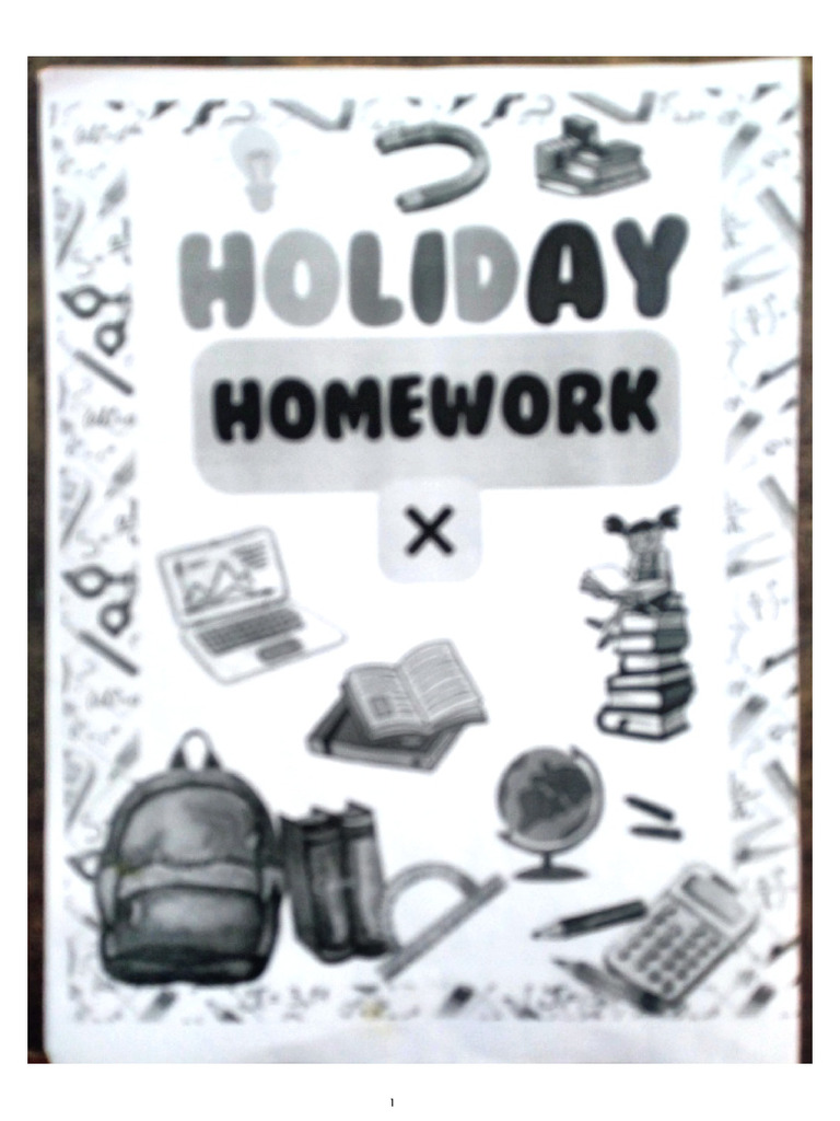 Class X Holiday Homework 2024-25 | PDF