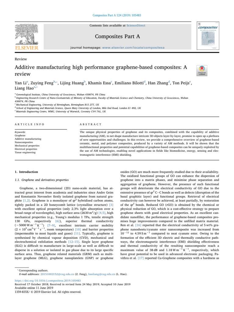 Graphene by Am Process | PDF | Graphene | Sintering