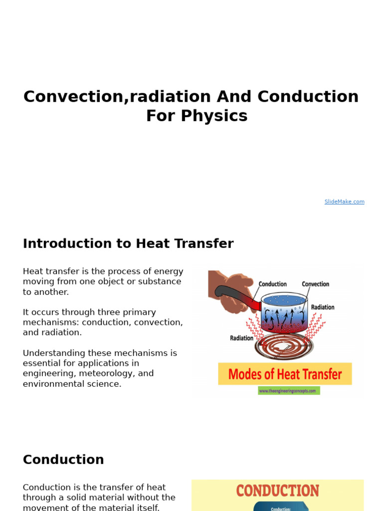 Heat Transfer: Conduction, Convection, Radiation | PDF