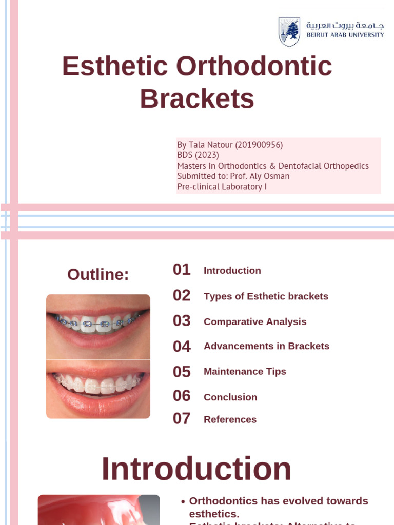 Esthetic Orthodontic Brackets | PDF | Orthodontics | Toothbrush