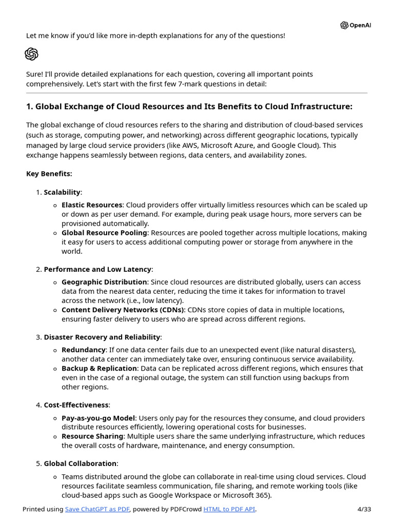 Cloud Computing-Question Bank | PDF | Cloud Computing | Security