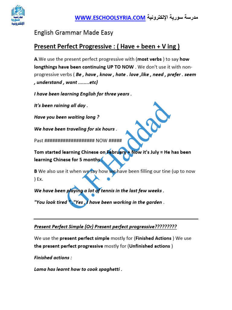 Mastering Present Perfect Tenses | PDF