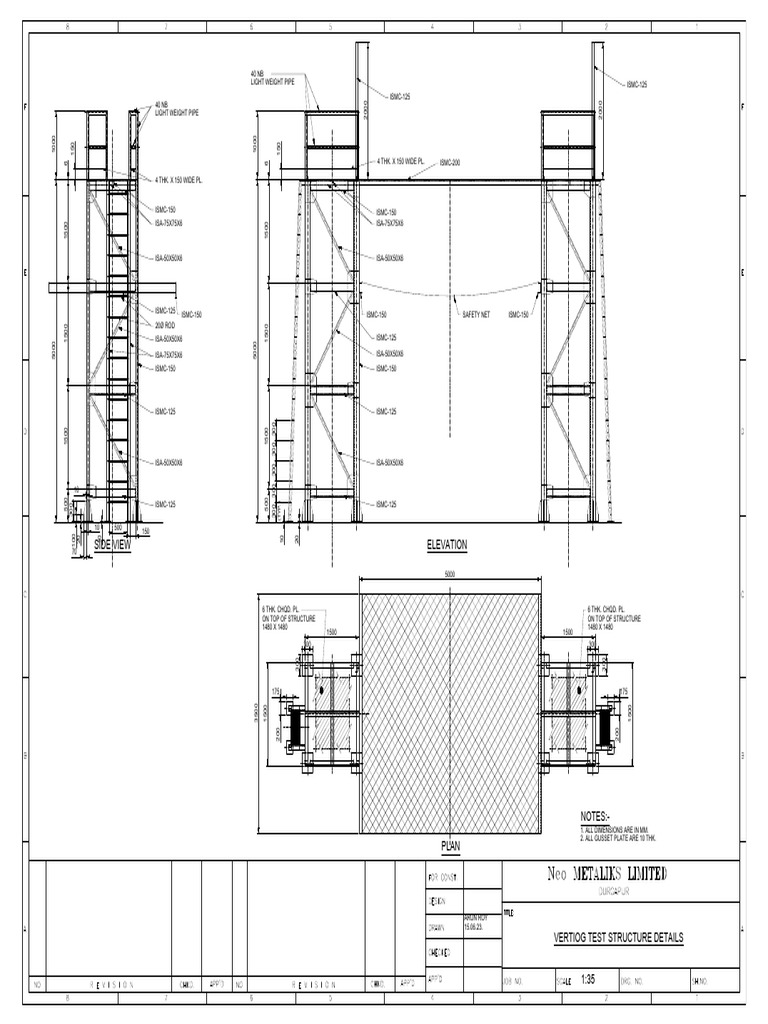 Vertiog Test Structure Specifications | PDF