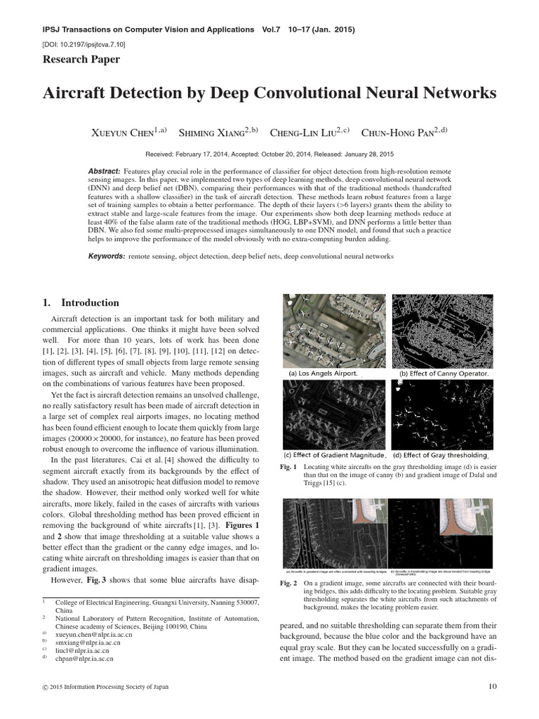 aircraft detection by deep CNN | PDF | Deep Learning | Applied Mathematics