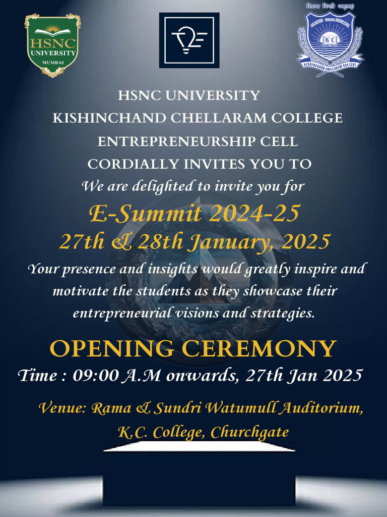 E-Sumit Invite 24-25 | PDF