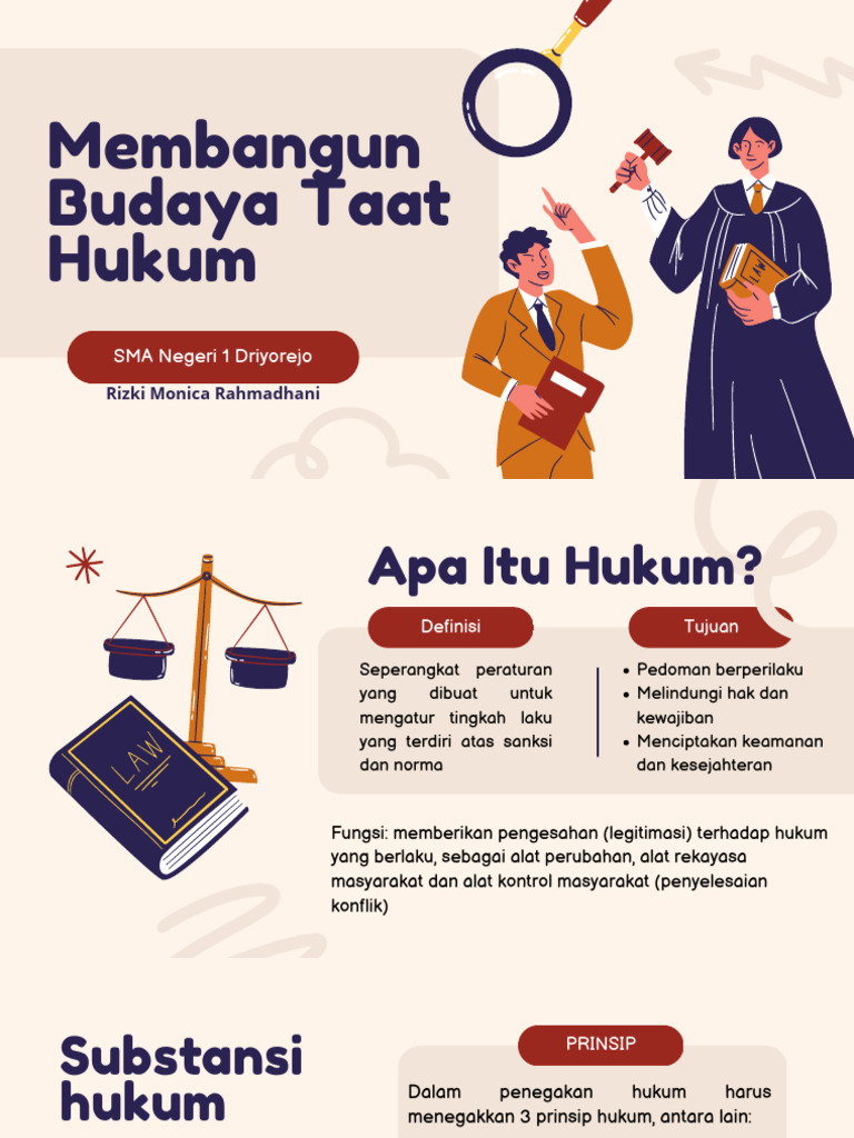 Poster Membangun Budaya Taat Hukum | PDF