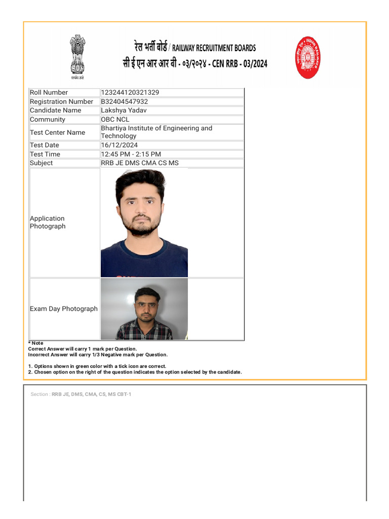 RRB JE Answer Key of Me | PDF | Redox