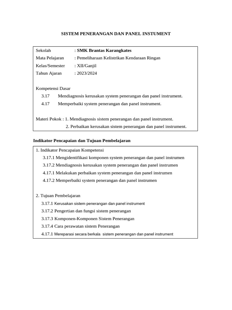 PROJECT 2 RANGKAIAN KELISTRIKAN BODI KENDARAAN | PDF
