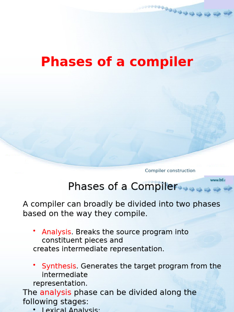 Lecture 2 - Phases of A Compiler | PDF | Compiler | Parsing
