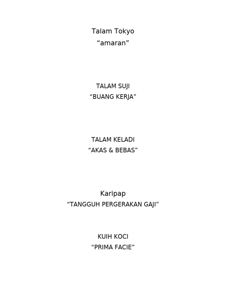 Talam Tokyo | PDF
