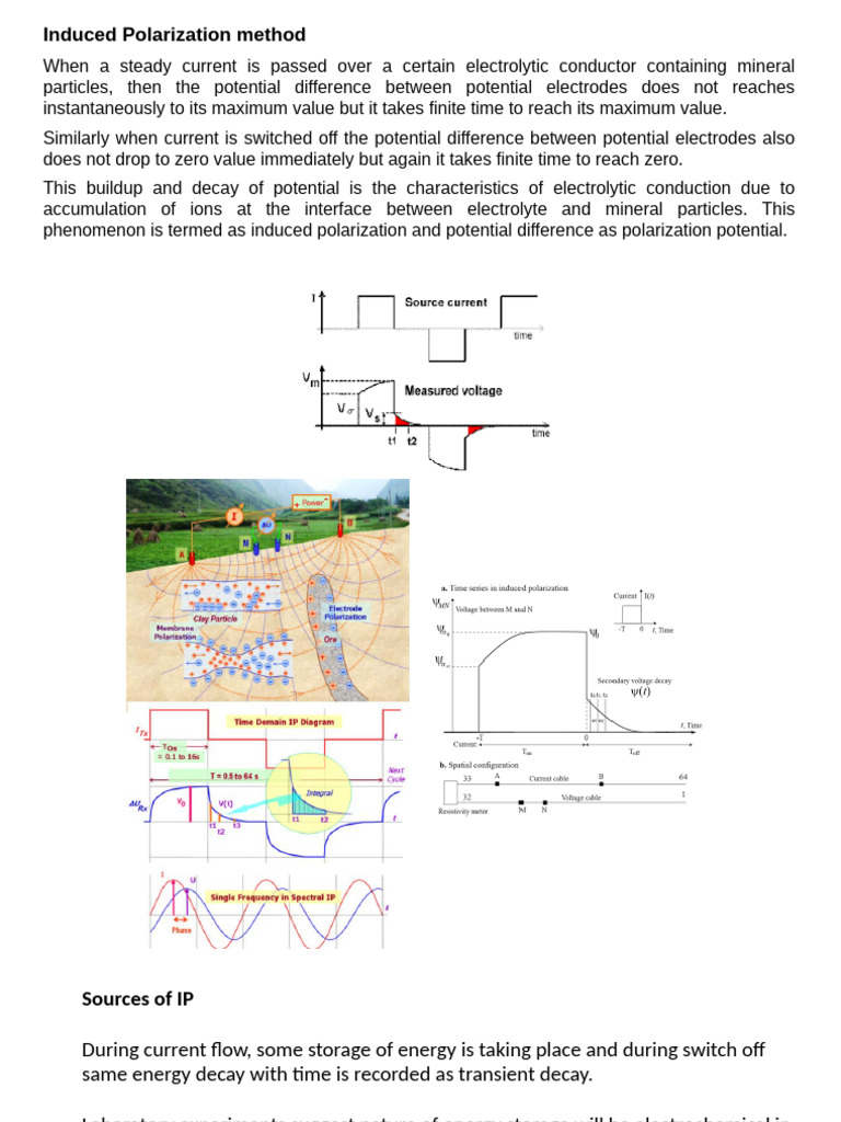 Induced Polarization Method Explained | PDF | Dielectric | Electrical ...