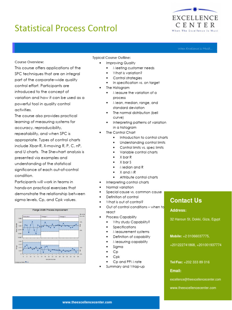 Statistical Process Control (SPC) | PDF | Statistical Analysis | Teaching Mathematics
