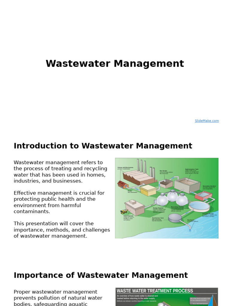 Wastewater Management Overview and Solutions | PDF