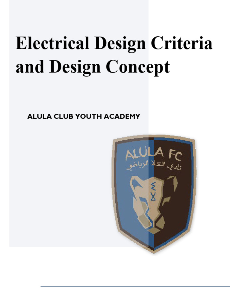 Electrical Design Criteria and Design Concept | PDF | Electrical Wiring ...