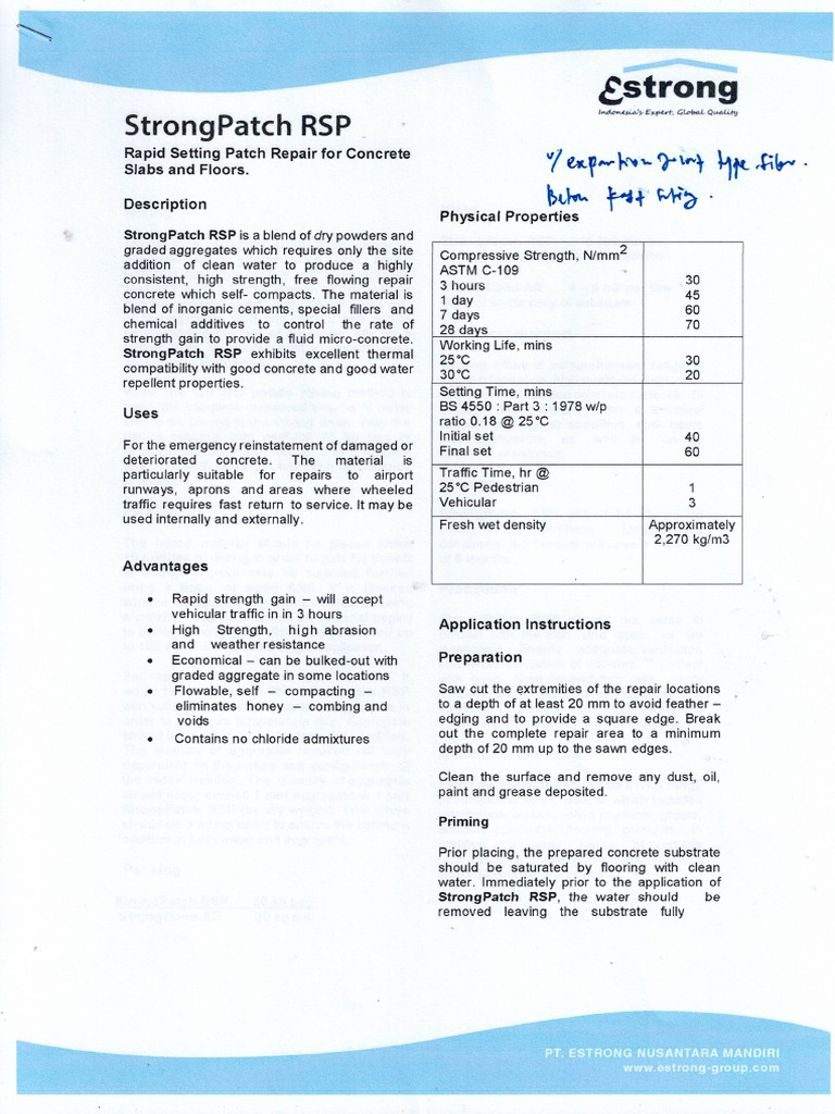 StrongPatch RSP | PDF
