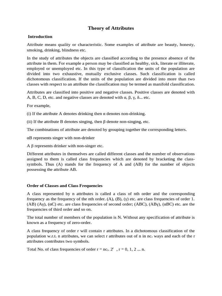 unit2_Theory_of_Attributes | PDF