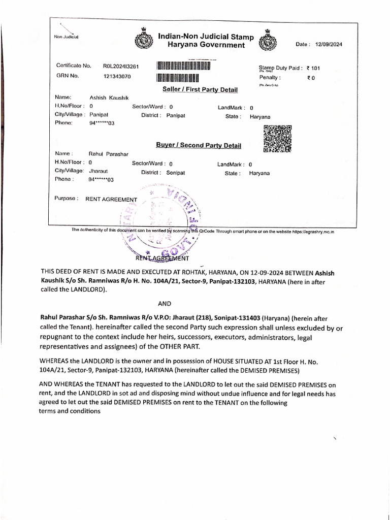 Stamp Lease Agreement | PDF