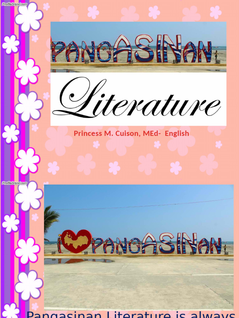 Pangasinan Literature Edited 2 | PDF | Poetry | Phonaesthetics