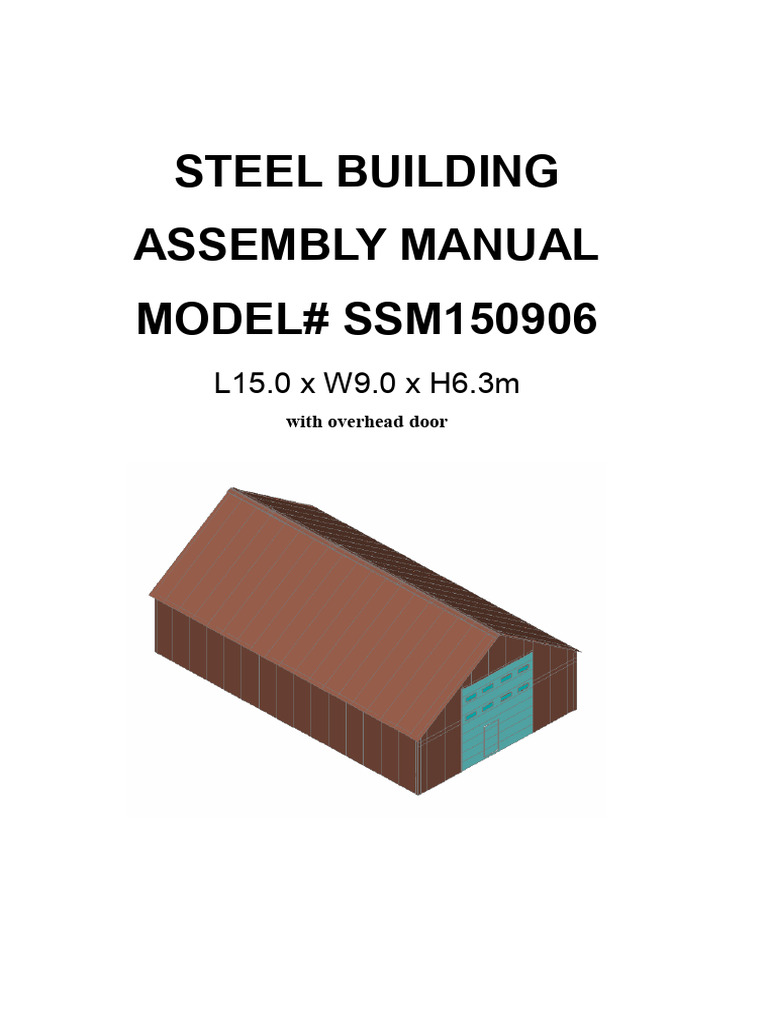 Steel Shed Assembly Instructions | PDF
