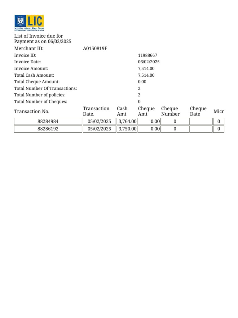 Merchant Summary Details | PDF