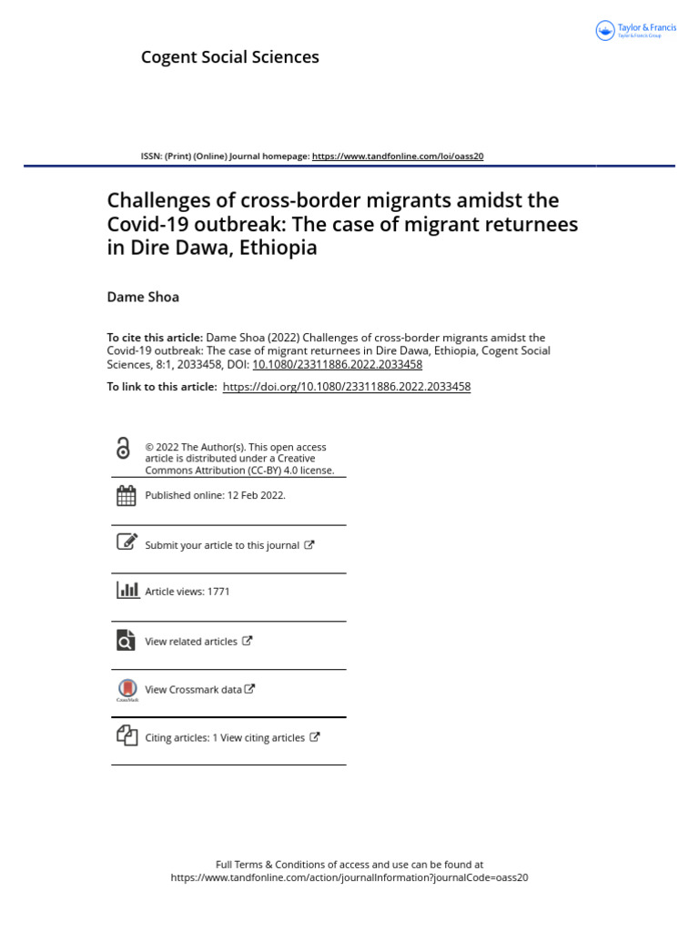Migration 8 | PDF | Immigration | Migrant Worker
