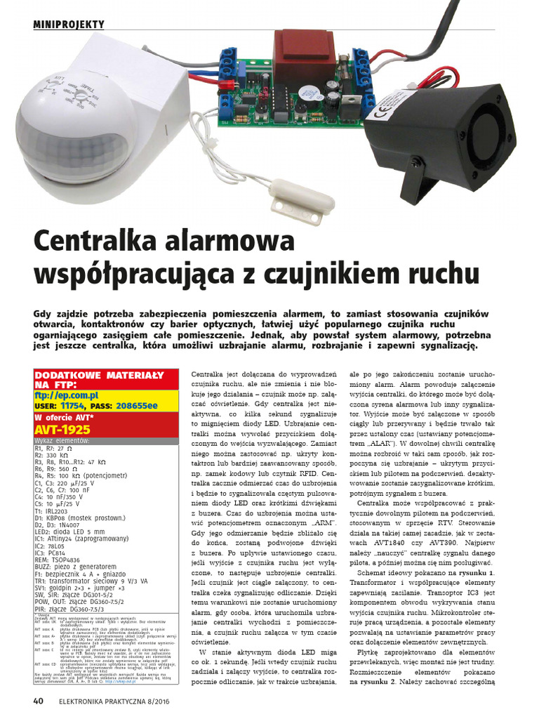 Centralka Alarmowa | PDF