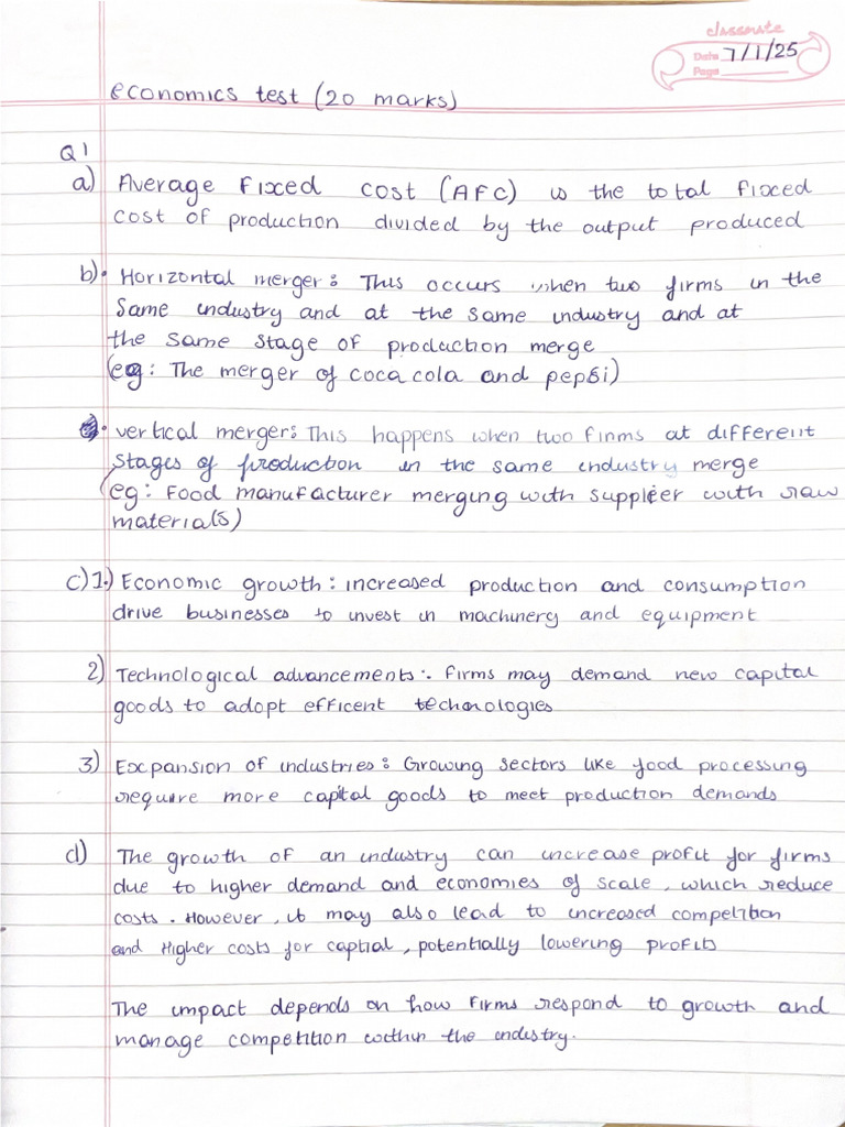 Economics Test | PDF