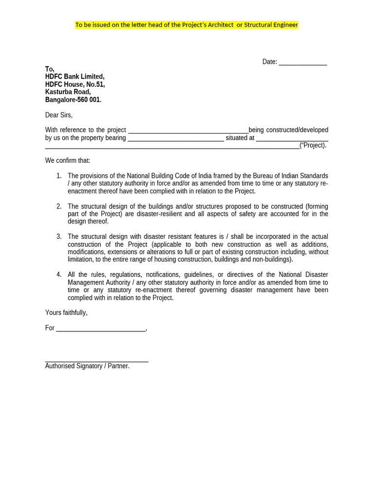 Undertaking NDMA | PDF