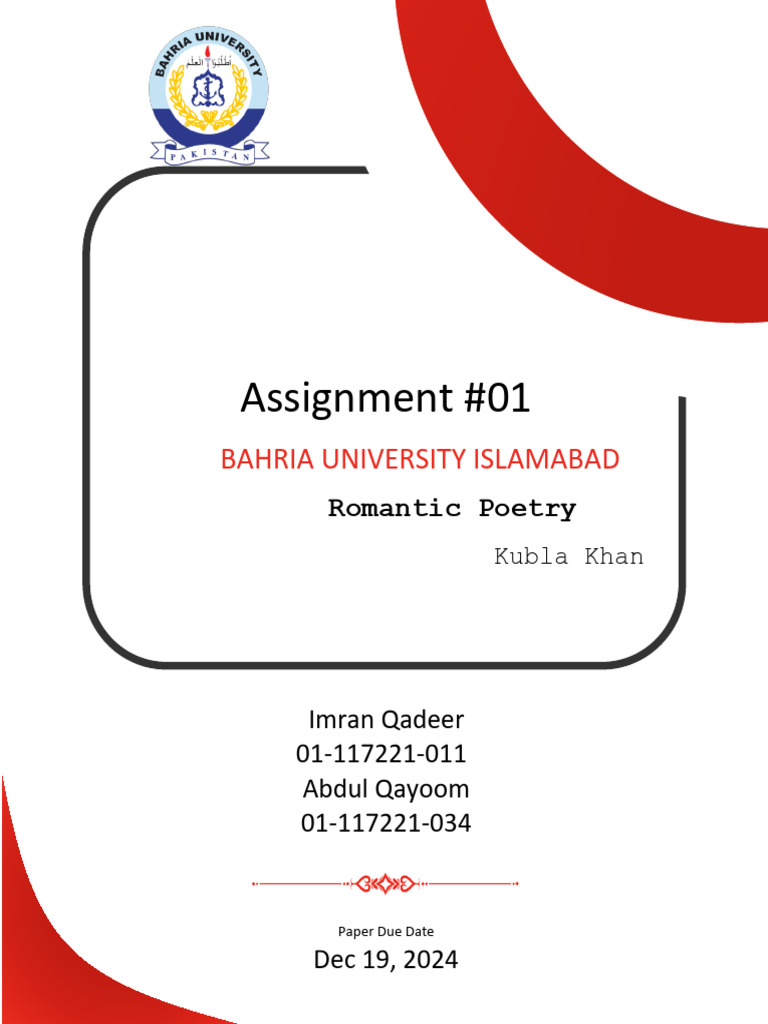 Analysis of Coleridge's Kubla Khan | PDF | Romanticism | Samuel Taylor ...