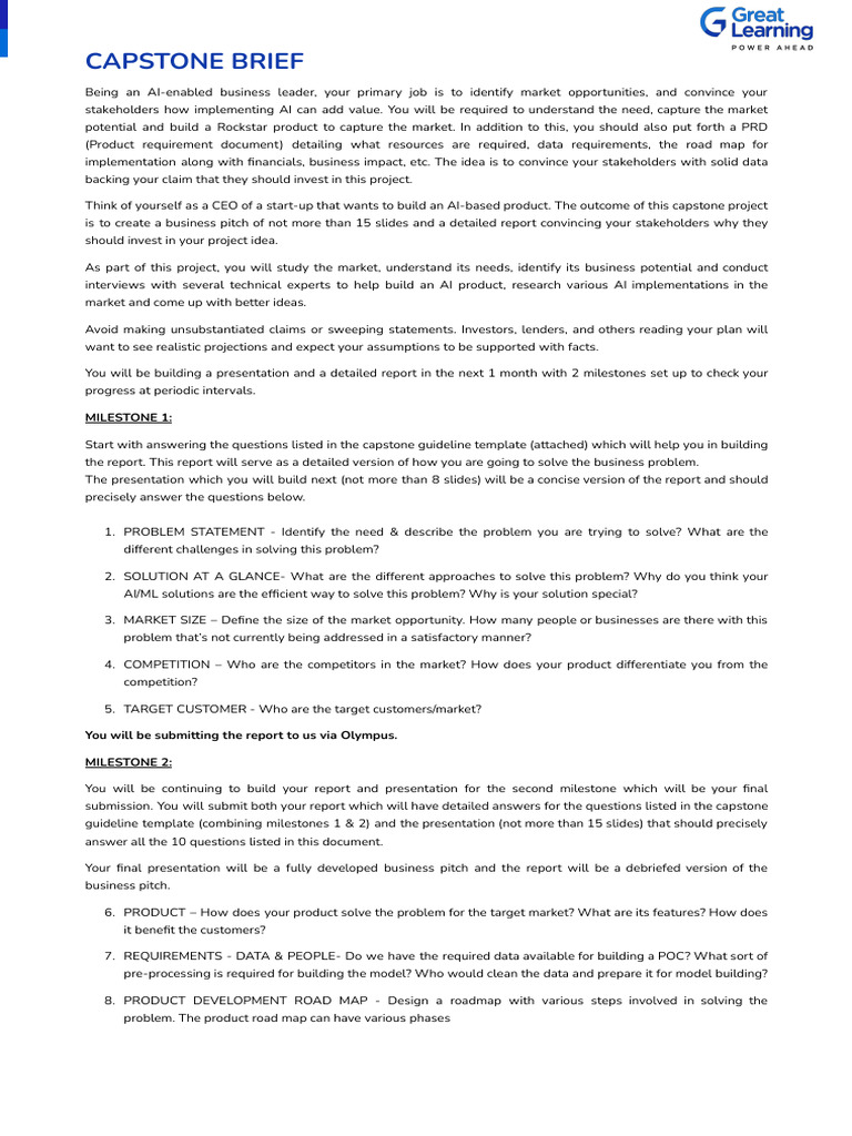 AIFL Capstone Project | PDF | Business