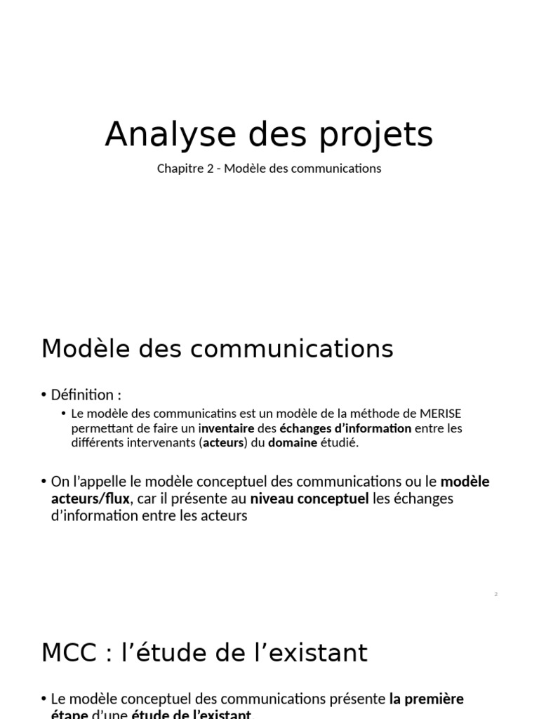 Chapitre 2 - MCC | PDF | Informations | Informatique