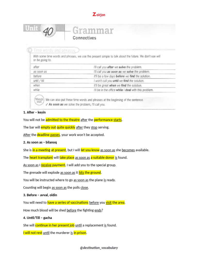 unit-40.connectives | PDF