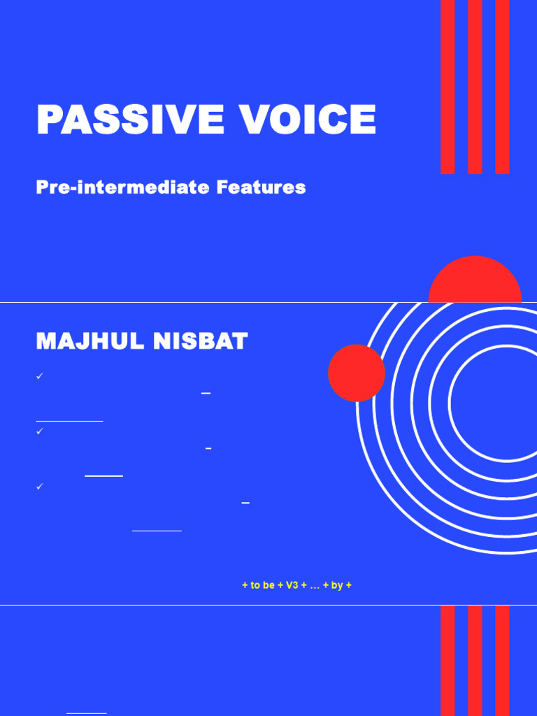 Passive Voice | PDF