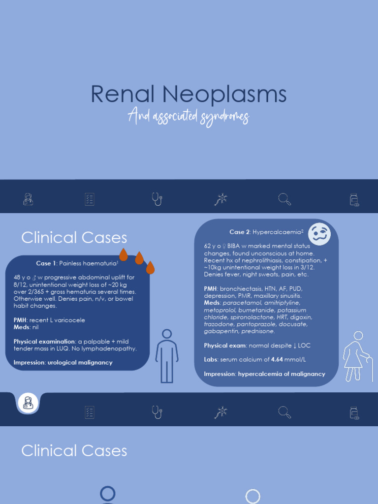SDS1 Renal Neoplasms (Ellen Callaghan and Elly Diamandis-Nikoletatos ...
