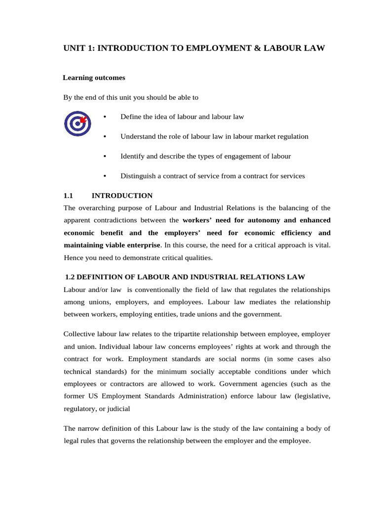 Introduction to Employment Law Basics | PDF | Labour Law | Employment