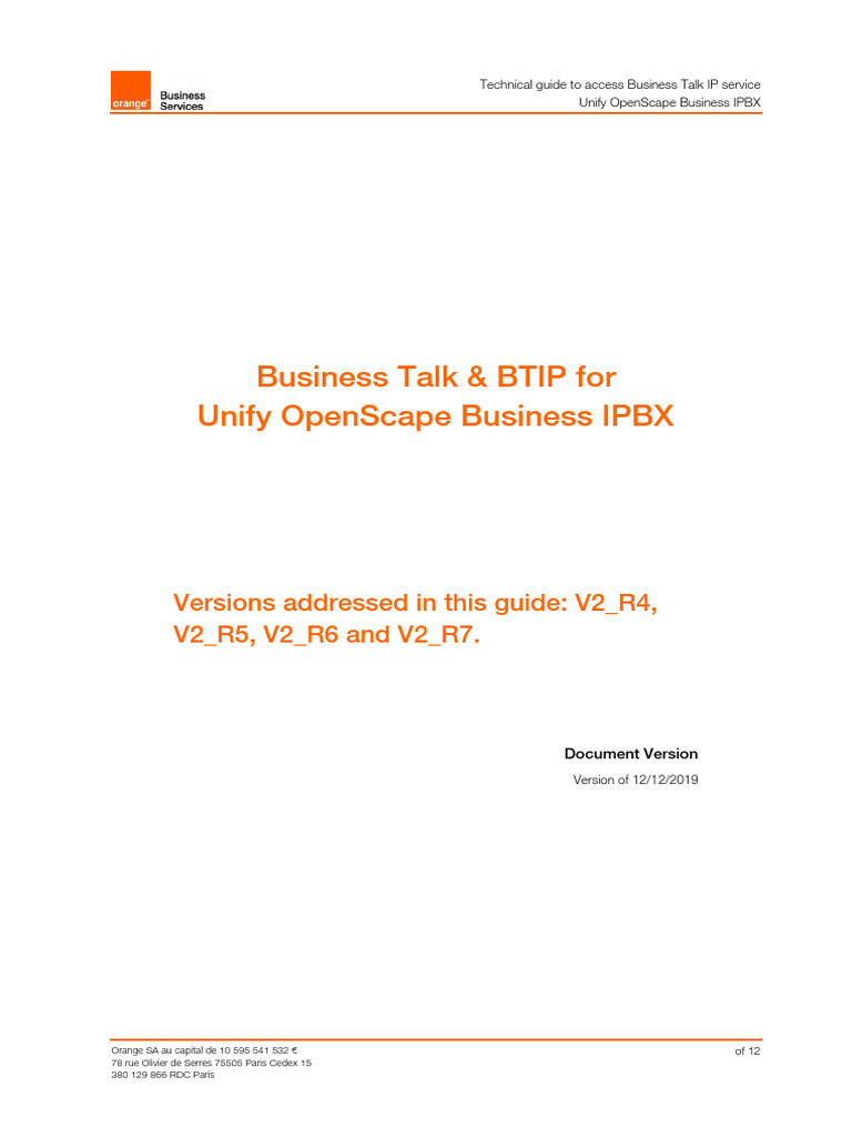 Unify - Openscape - Business - Oct20 Redundancy & Speces | PDF ...