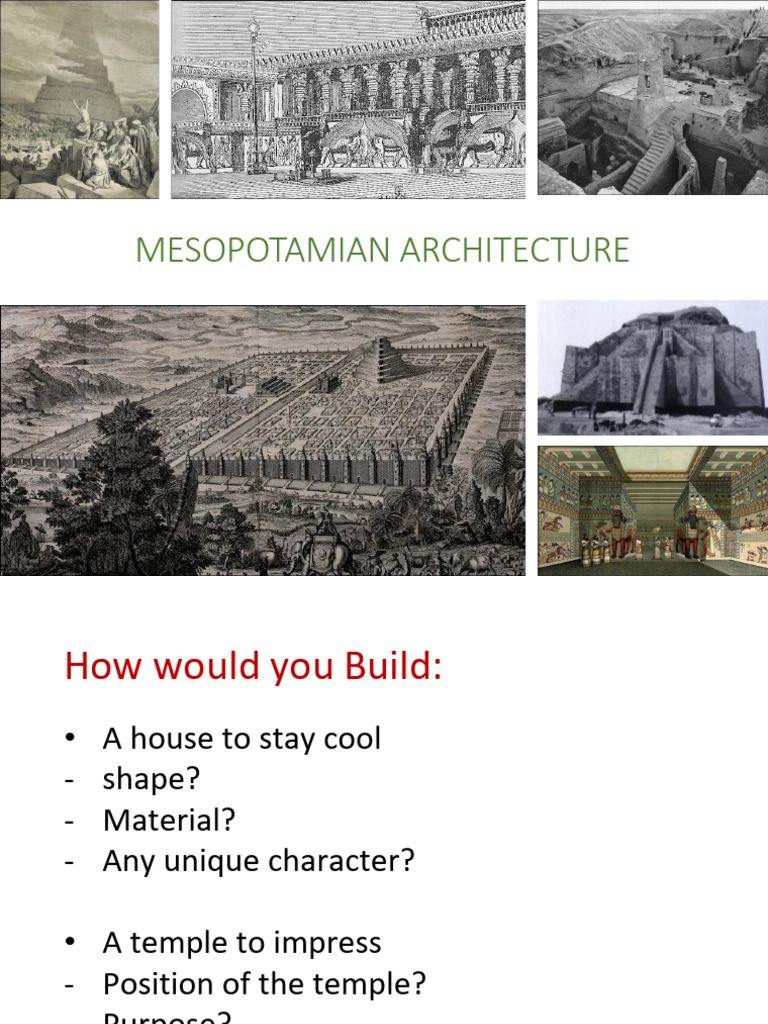 4 Mesopotamian, Sumerian Architecture | PDF | Temple | Sumer