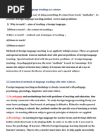 English Teacher Self Introduction Sample | PDF | Classroom | Teachers