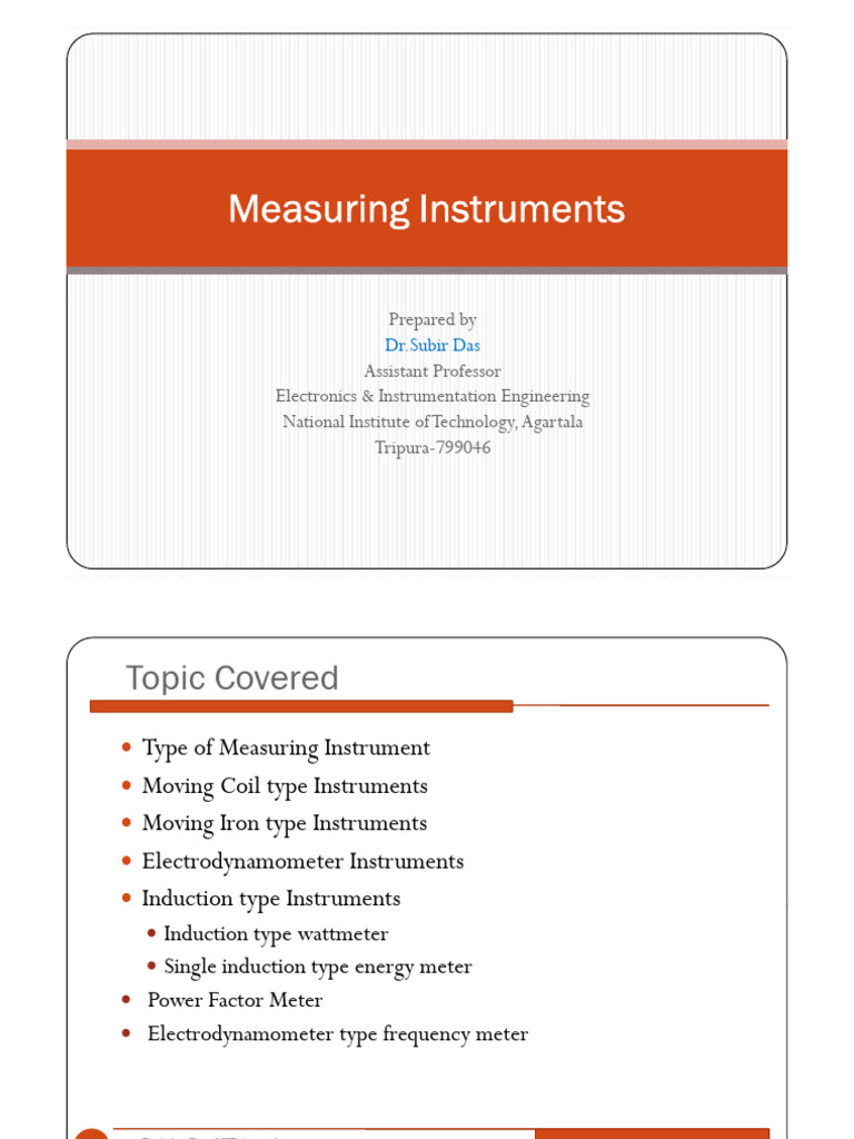 Measuring Instruments 2 | PDF | Inductor | Quantity