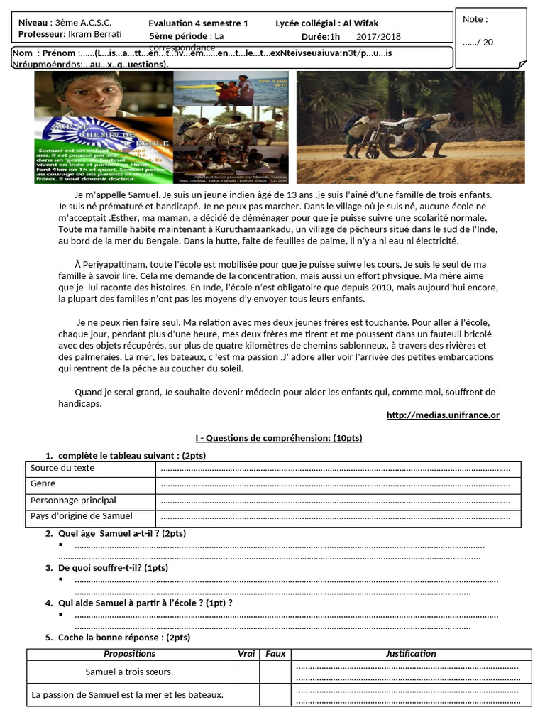 Évaluation 3 1er sem 2022 Aziz | PDF