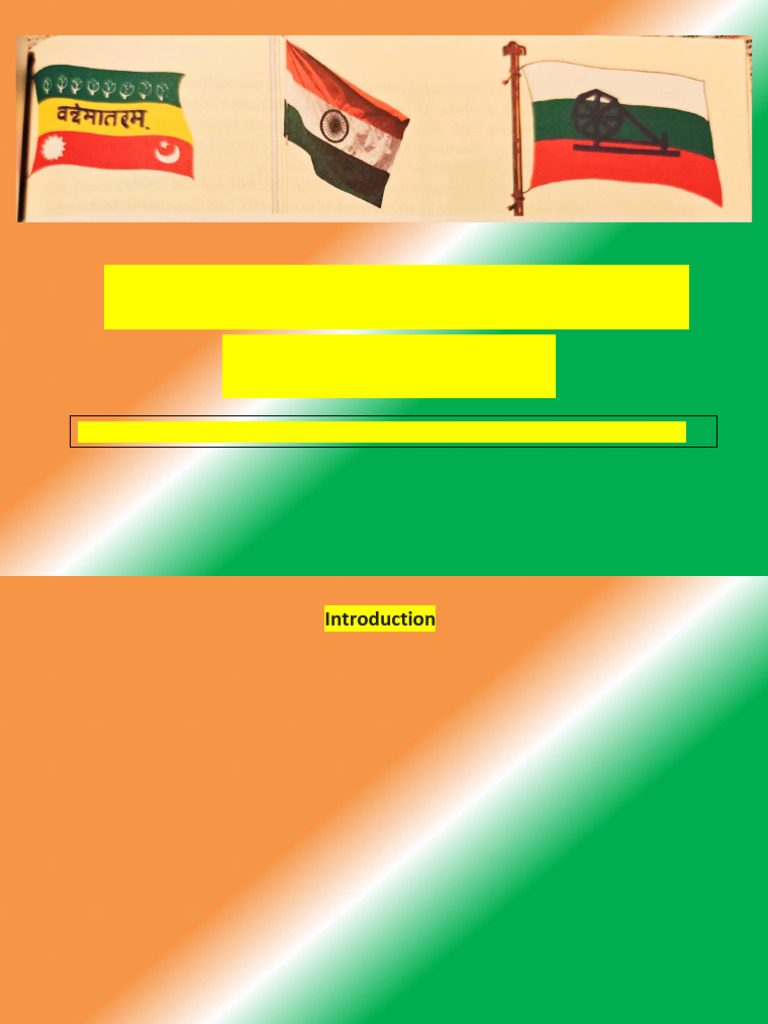 Evolution of the Indian National Flag | PDF | Flag | National Symbols