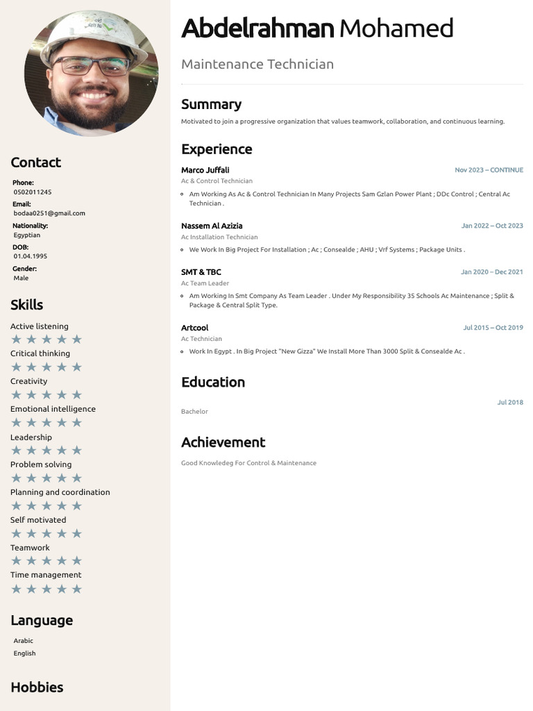 Abdelrahman_Resume_511 | PDF