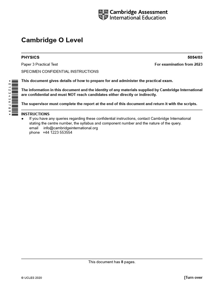 Physics Practical Exam Guide | PDF
