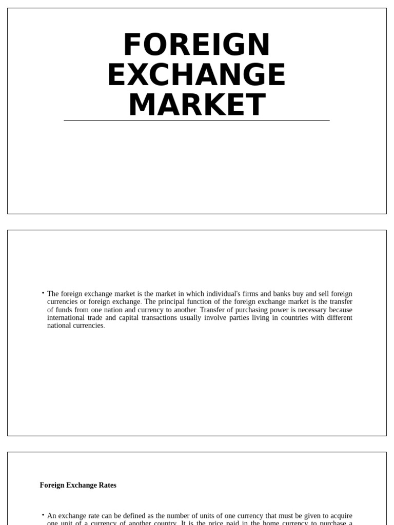 L.5-Foreign Exchange Market | PDF | Exchange Rate | Foreign Exchange Market