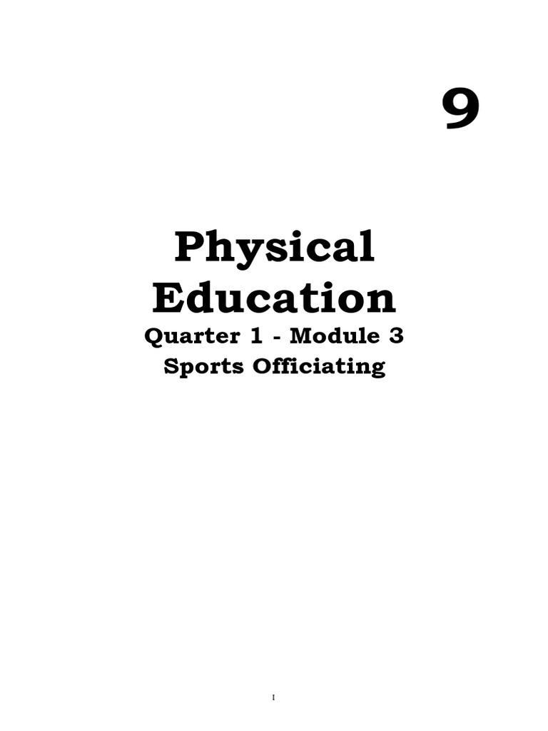 PE_9_Q1_MODULE_3 | PDF | Physical Fitness | Pulse