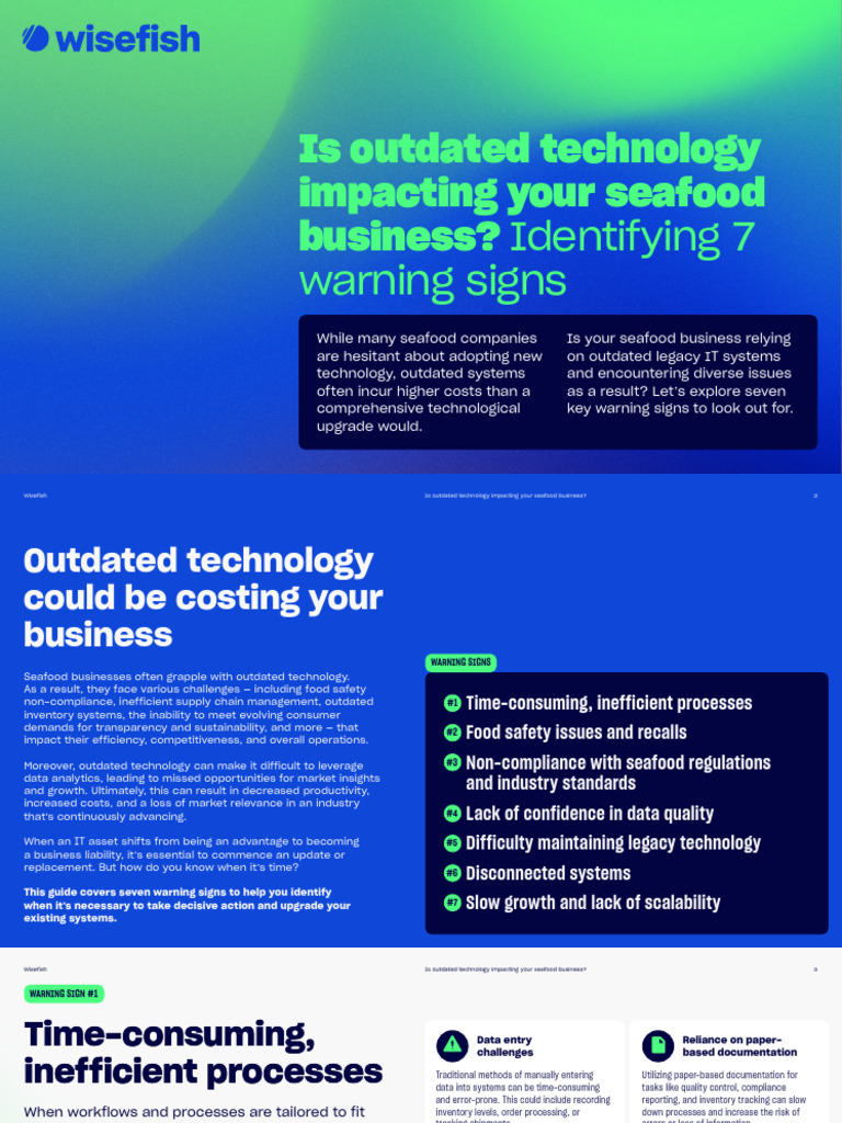 7 Signs Your Seafood Business Needs Tech Upgrade | PDF | Regulatory ...