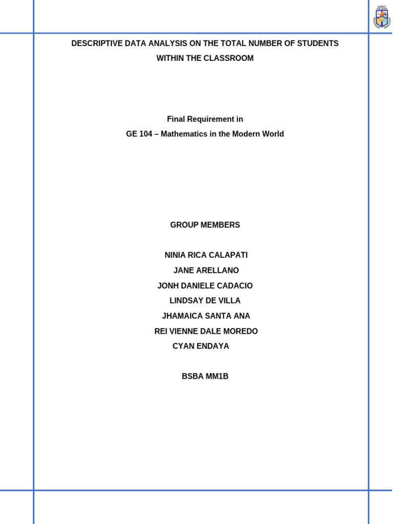 MMW-MM1B | PDF | Data Analysis | Analysis