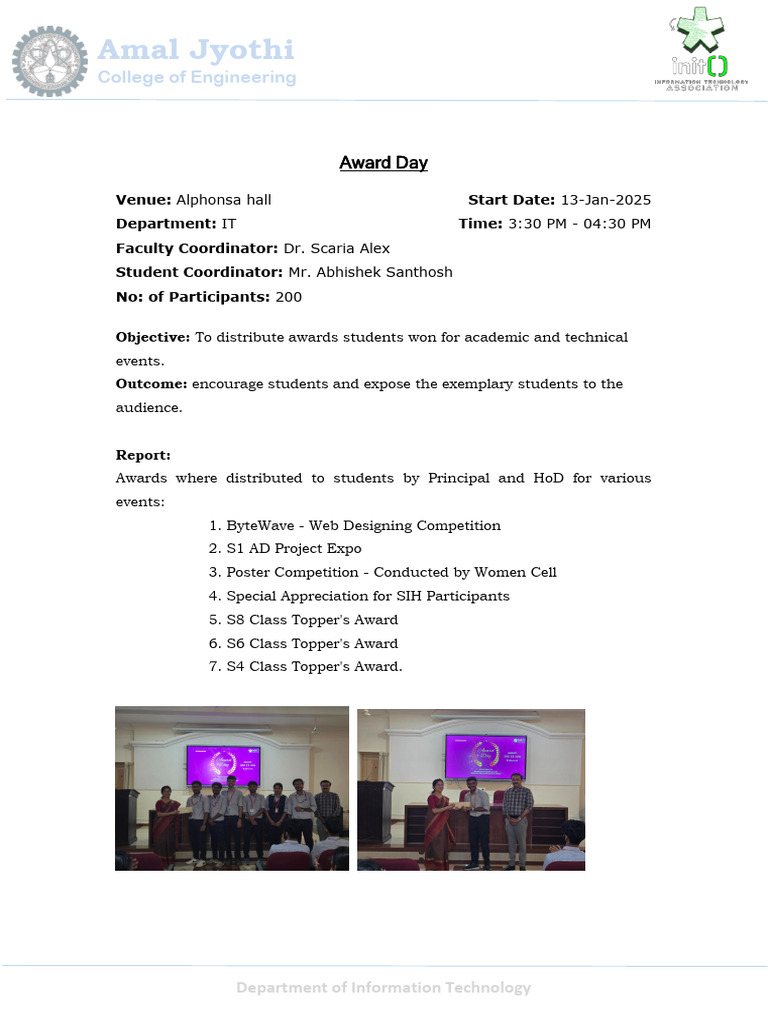 Award Day | PDF