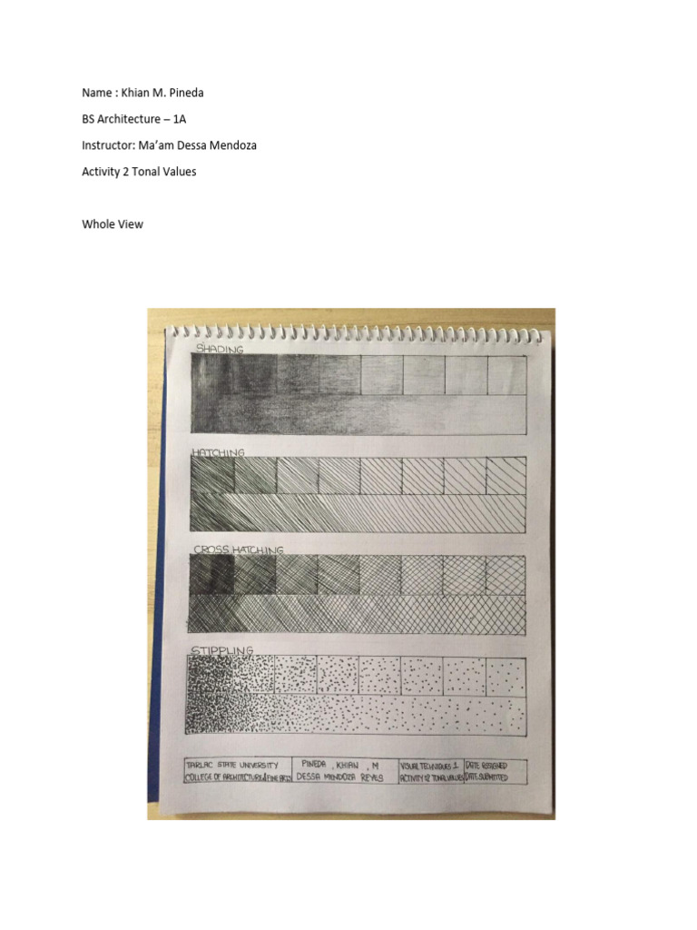 Activity_02_Tonal_Values_Pineda_Khian(Archi1-A) (1) | PDF